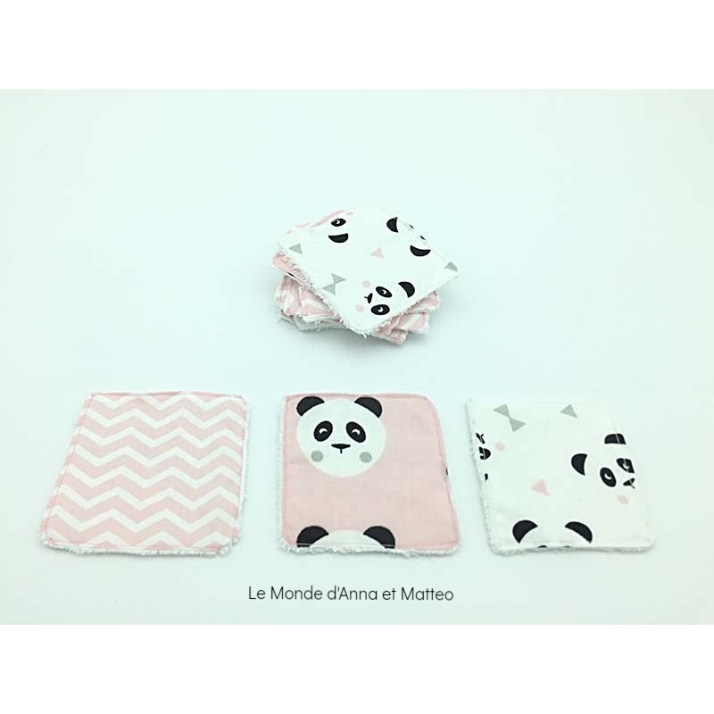 Lingettes lavables bébé et maman, démaquillage / 0 déchet / Écologique